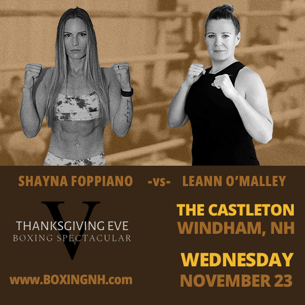 Shayna Foppiano Returns to Boxing Ring on Thanksgiving Eve – Boston ...