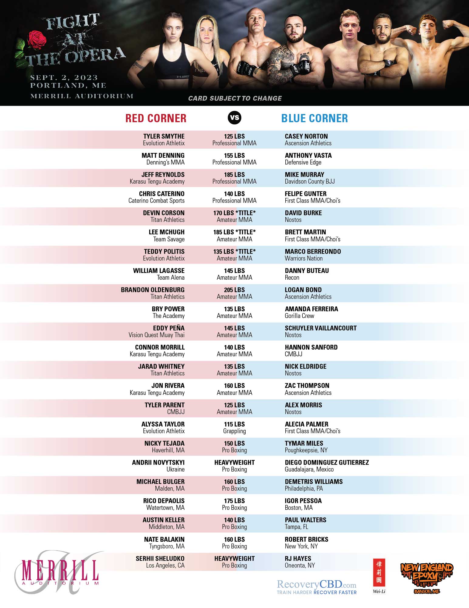 BOXING & MMA TAKE CENTER STAGE IN PORTLAND THIS SATURDAY; LIVESTREAM ...